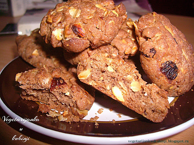 Kakao-keksići sa ovsenim pahuljicama