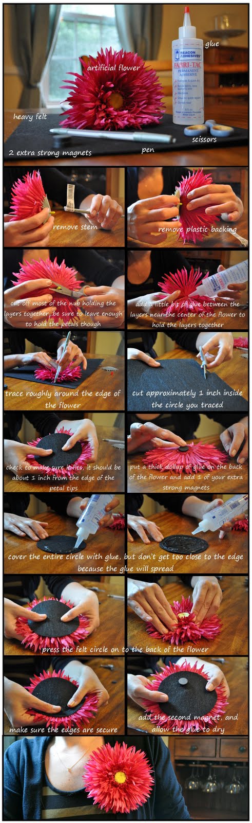 GS Lillian: DIY Flower Brooch