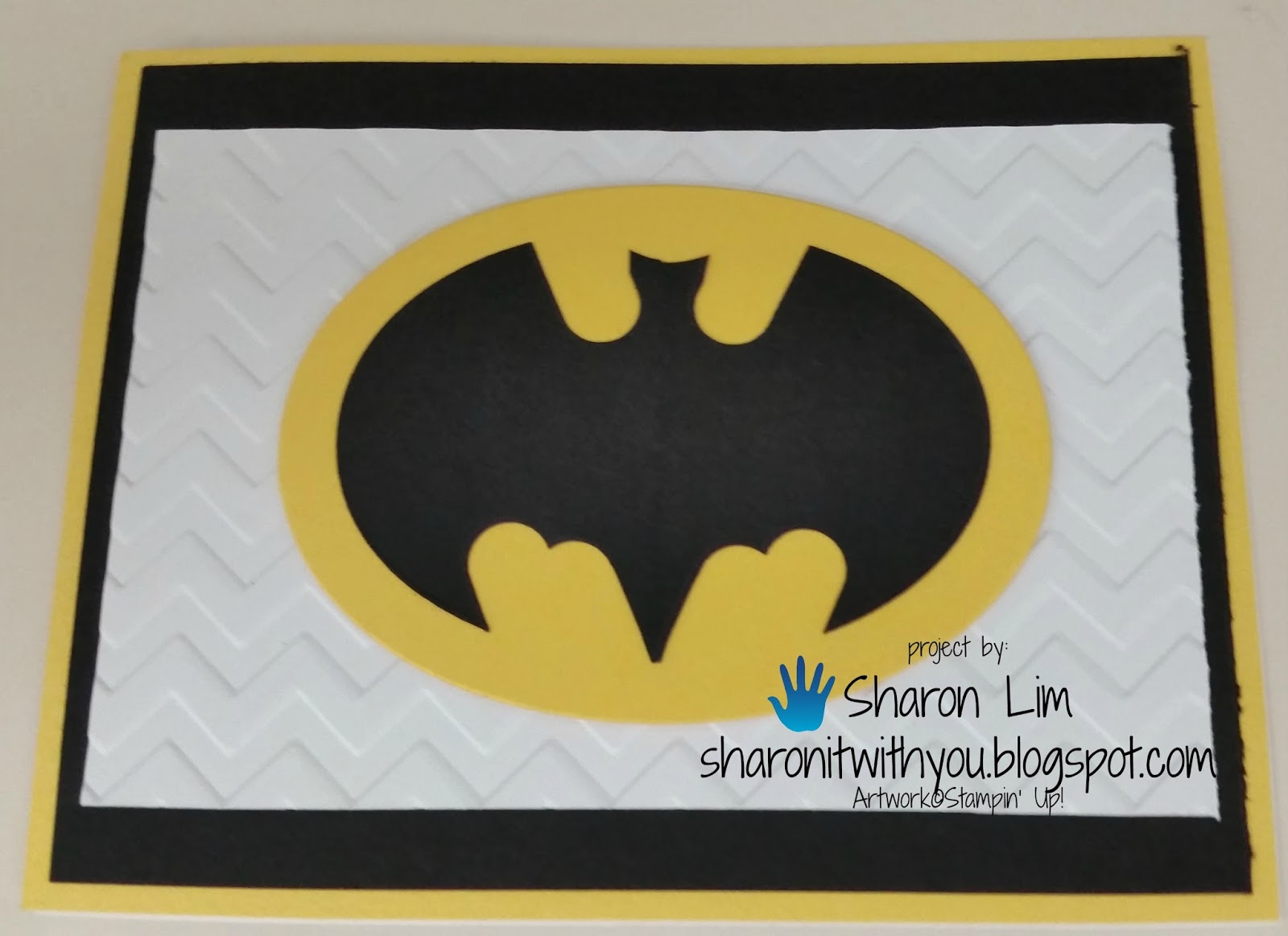 Sharon It With You: Batman card using punches!!