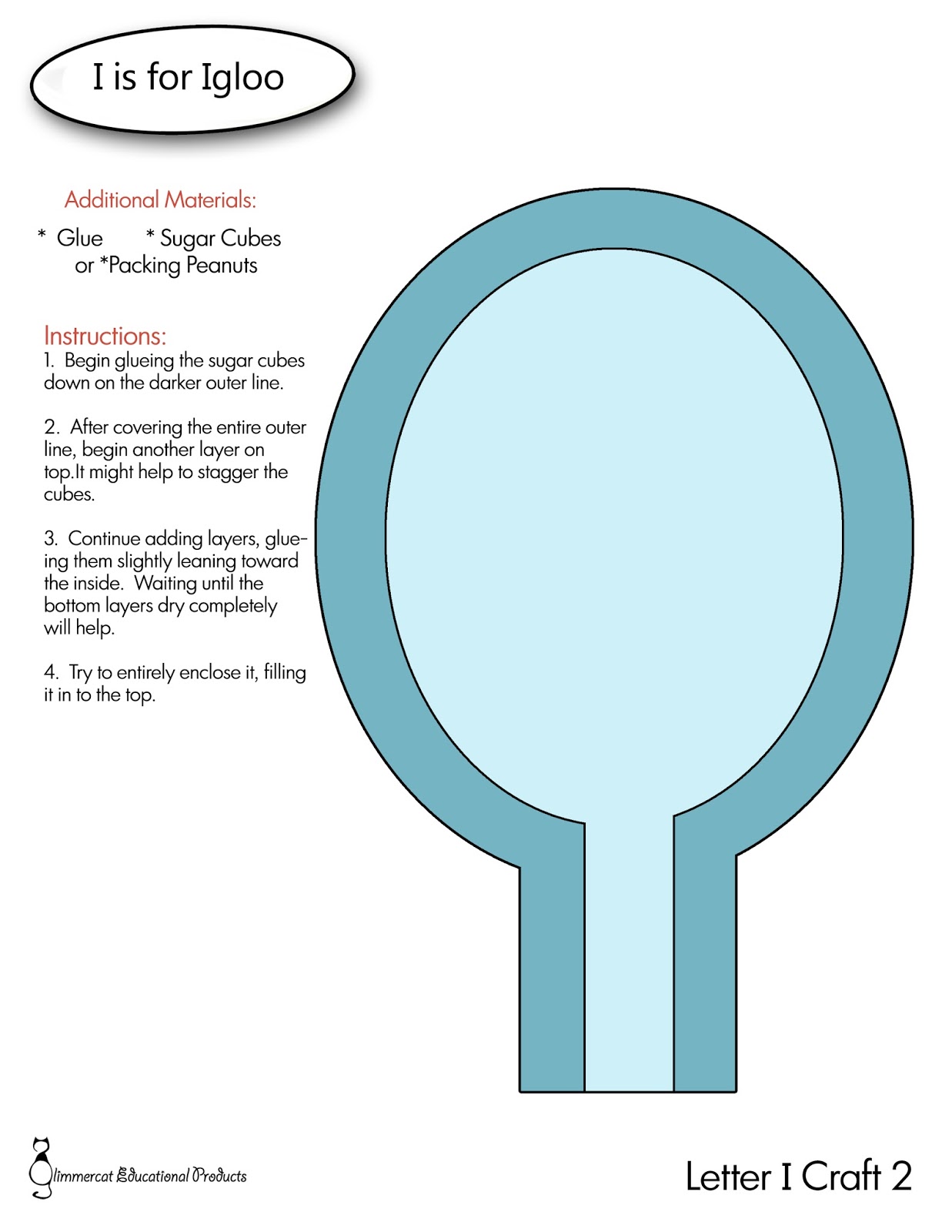 Glimmercat Education: Letter of the Week for I