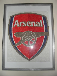 EASY PATTERNS: Arsenal FC cross-stitch pattern