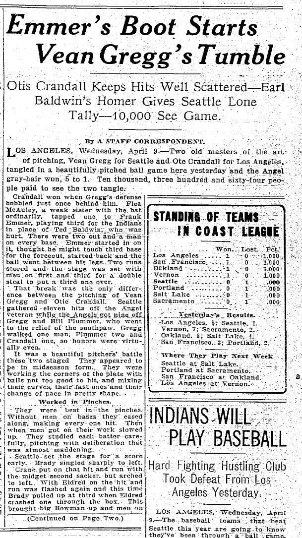 1924 Seattle Indians: April 2011