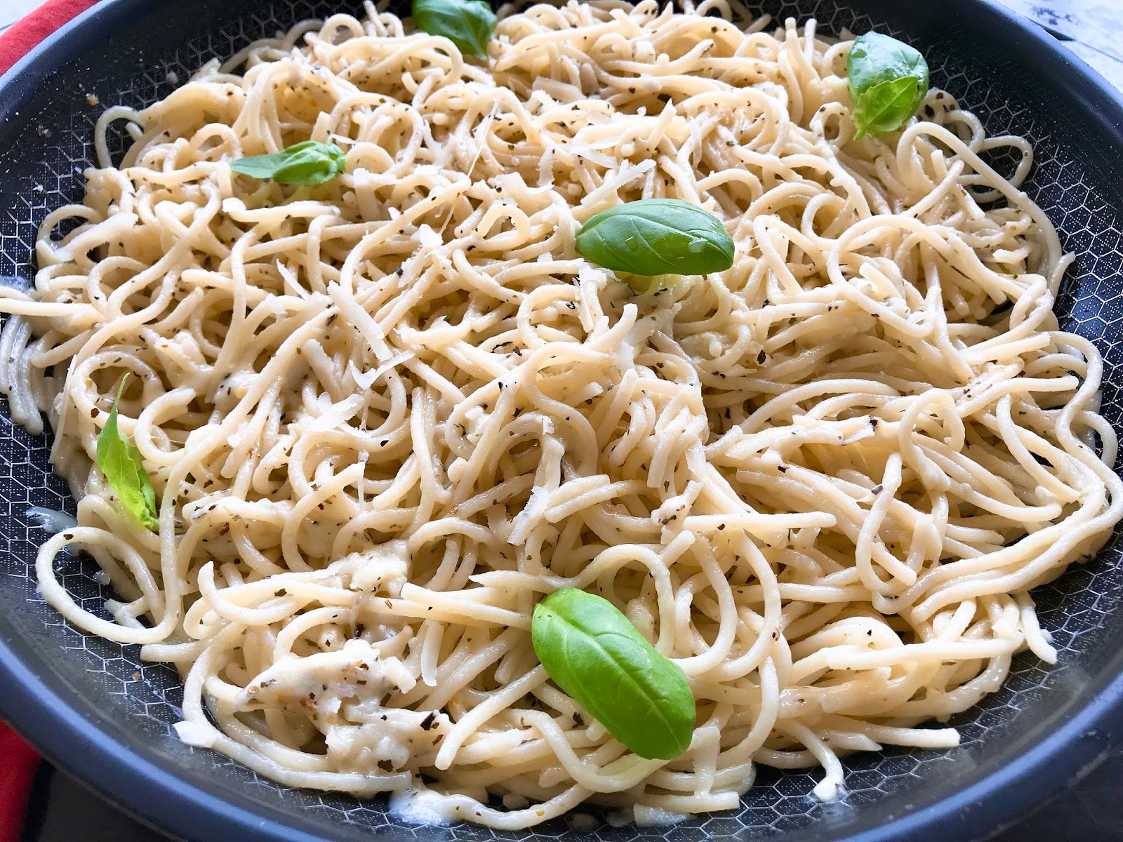 Three Cheese Spaghetti