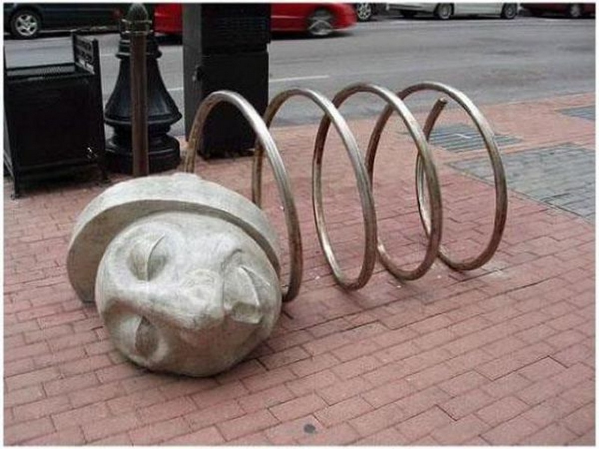 Chuck's Fun Page 2: Funny bike racks