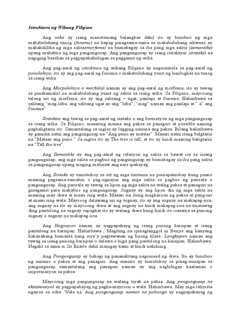 pangungusap na walang paksa - philippin news collections