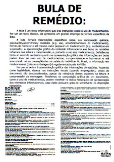 Blog da Cris Aprendendo e Ensinando: Bula de remédio