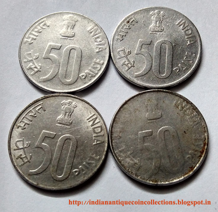 Rare India COins: 50 Paise Coin India Post Independent