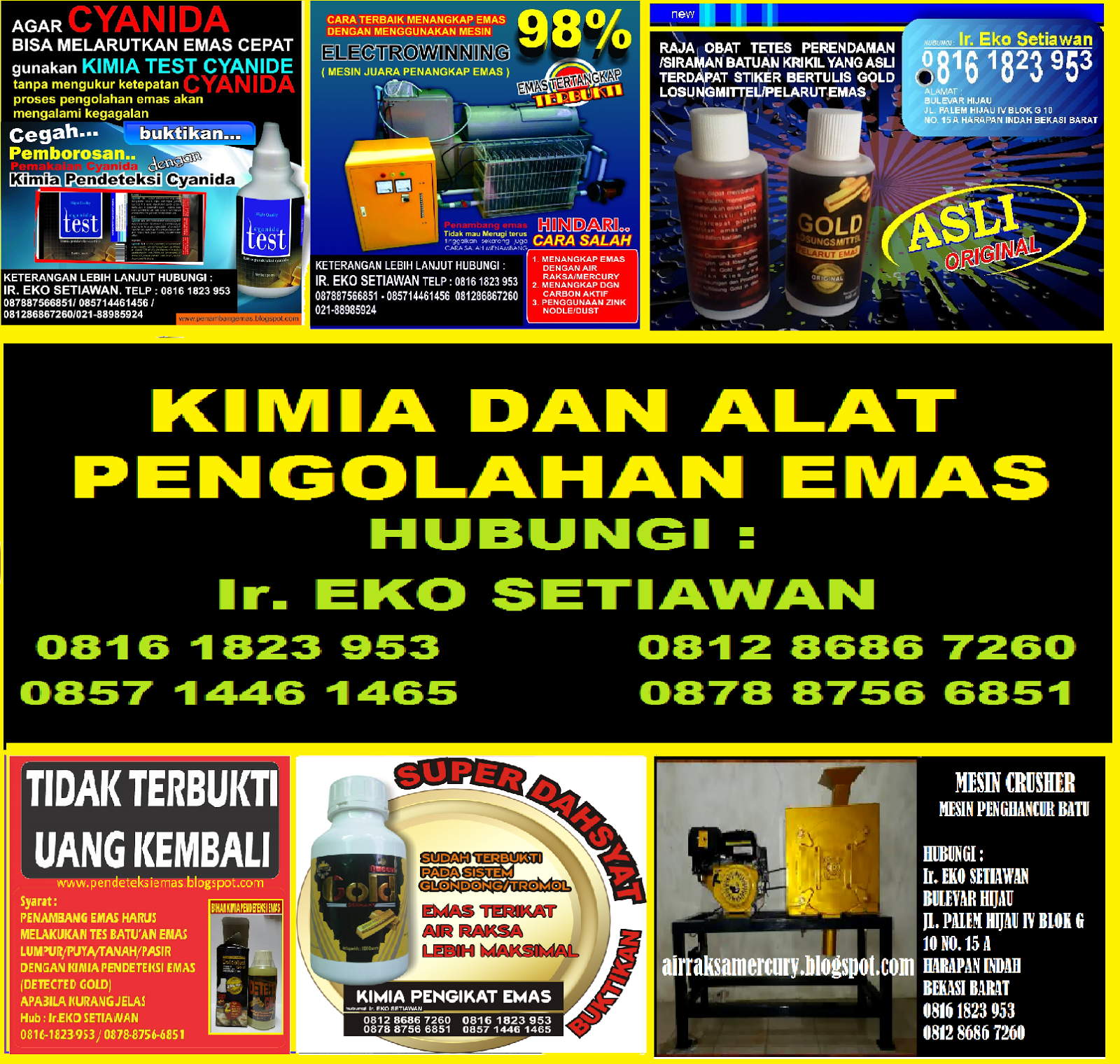 MENAMBANG EMAS DENGAN MUDAH: KIMIA TAMBANG EMAS