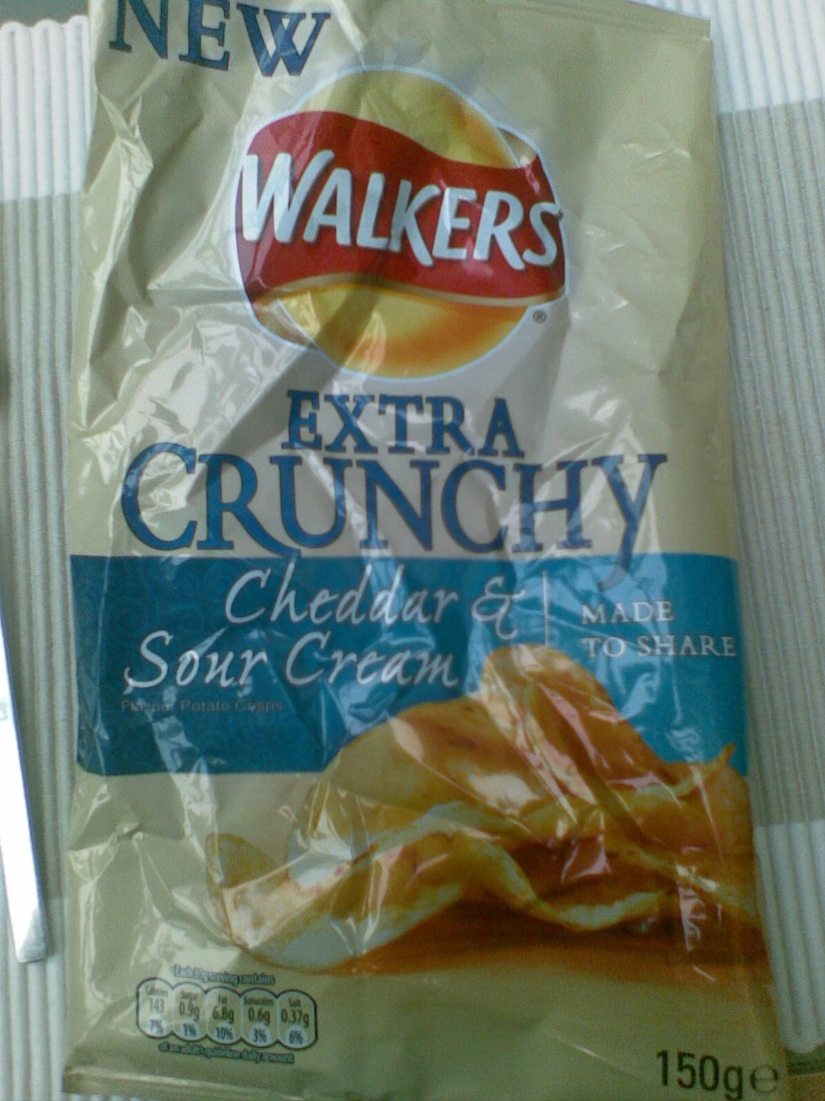 A Blog About Crisps: Packet #33 - Walkers Extra Crunchy Cheddar & Sour ...