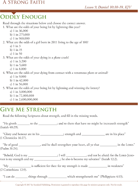 The International Sunday school Lesson Outline The KJV Standard Lesson ...