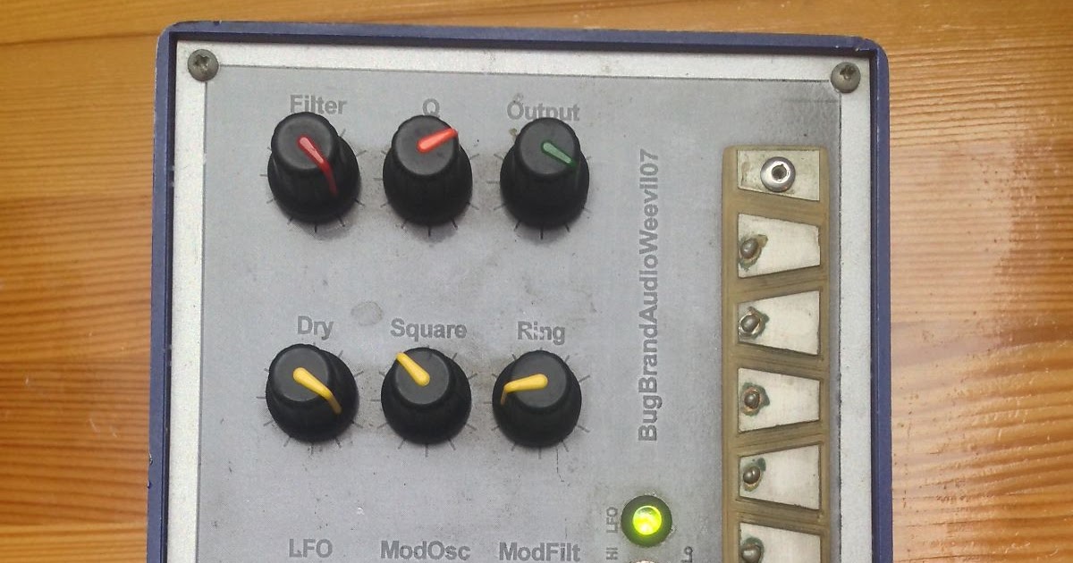 MATRIXSYNTH: BugBrand AudioWeevil 07 - Ring Mod / Filter / Distortion w/ Touch Controls