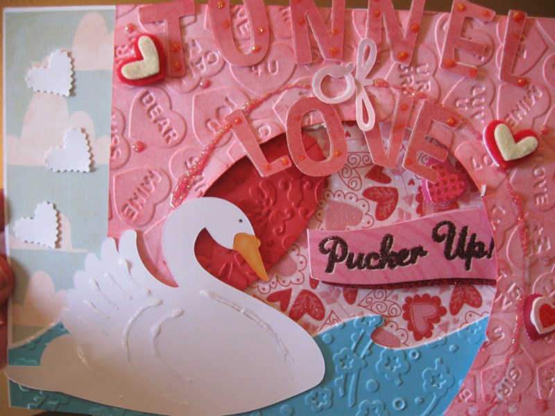 LovetoCreateCards: Tunnel of Love Swan Ride-Valentine Card