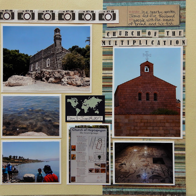 Random Memories: Two Page Scrapbook Layout - "Built on the Rock"