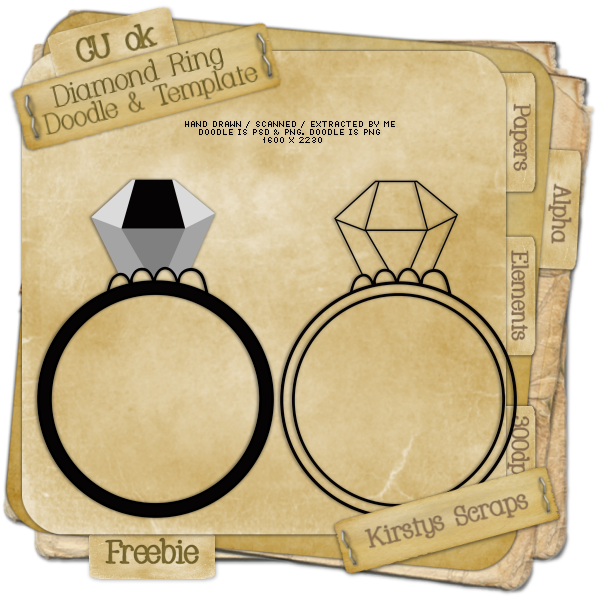 Kirstys Scraps: CU Freebie - Ring Template