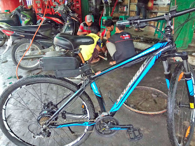 GALERI SEPEDA LISTRIK HASIL RAKITAN 2018 EBIKE KITS CONVERSI 48V 350W ...