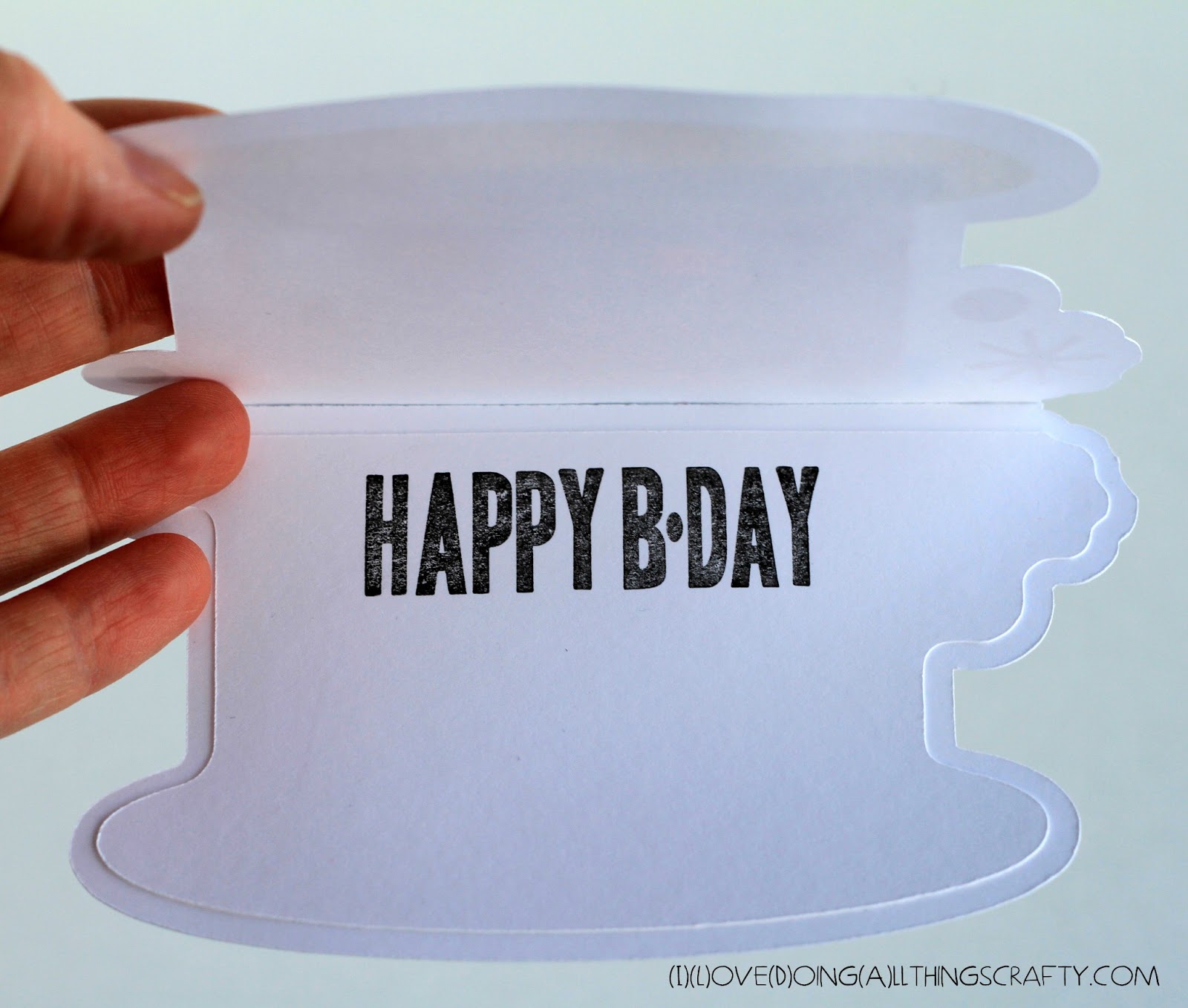 I Love Doing All Things Crafty: Happy Birthday Cake Shaped Card and ...