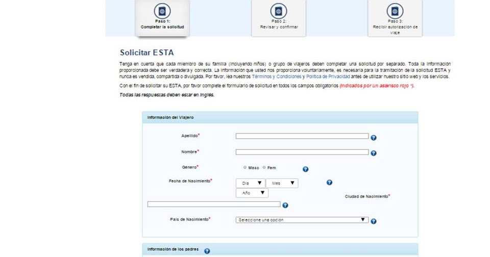 Usa-Esta-Org.com: Cómo completar correctamente el formulario de ESTA?
