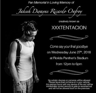 American Slain Rapper XXXTentacion's Open Casket Funeral Service To Be ...