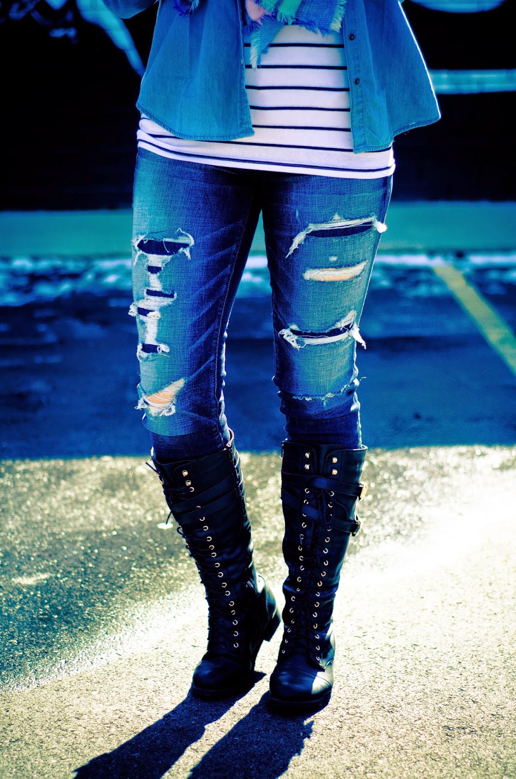 Love, Iris: The Perfect Destroyed Denim Look