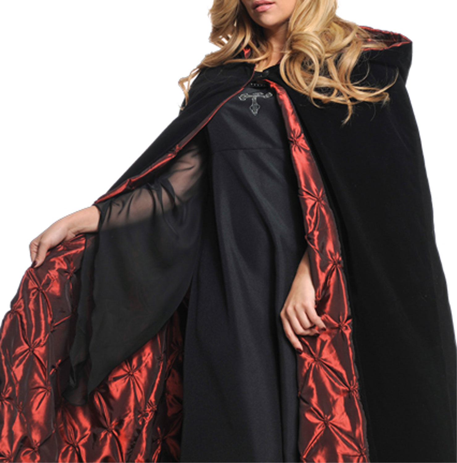 HORROR HALL Gothic Cheap Halloween Props And Costume Accessories Deluxe lined black velvet horror-hall-gothic-cheap-halloween-props-and-costume-accessories-deluxe-lined-black-velvet