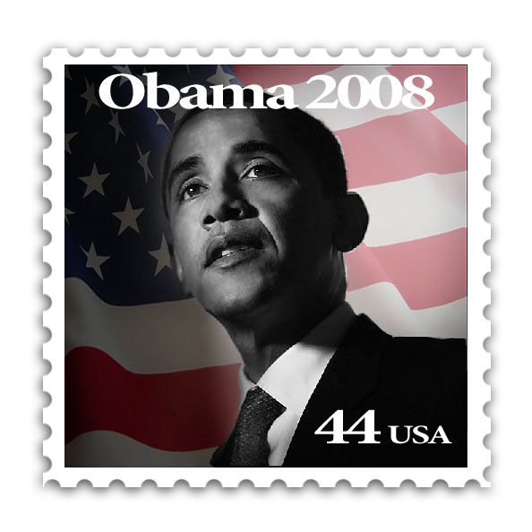 Riesberg Photoshop Projects: Obama Stamp