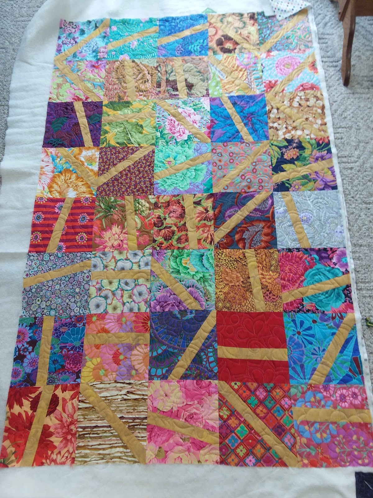 Down To Sew: Norene's Slash quilt