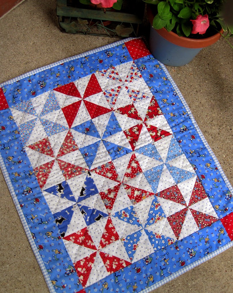 A Sentimental Quilter: Fantastic Fabric Pinwheels Tutorial