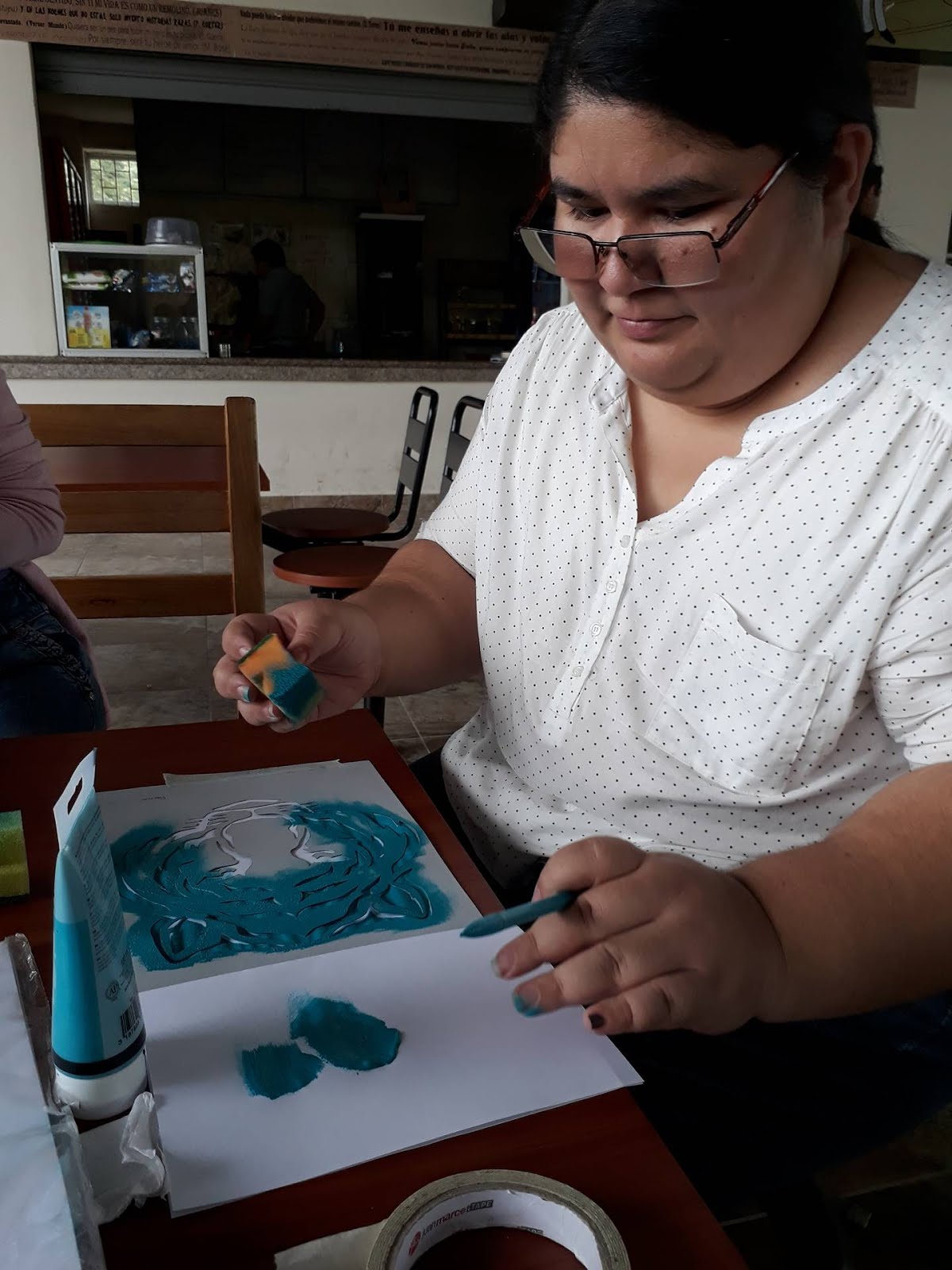 Stencil Printmaking Process