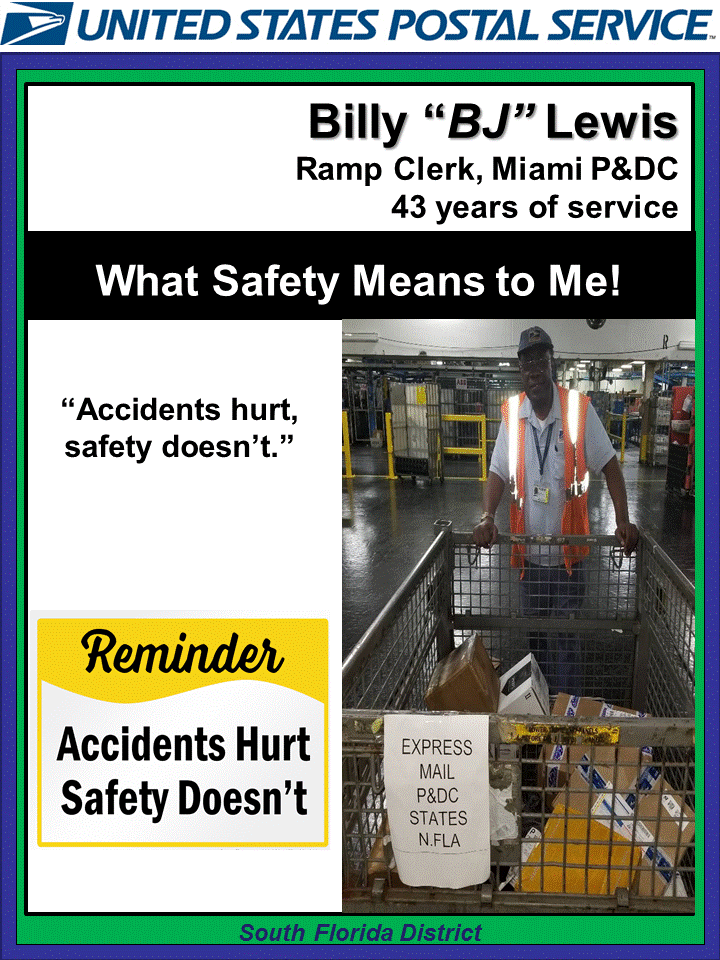 South Florida Postal Blog: 'What Safety Means to Me!'
