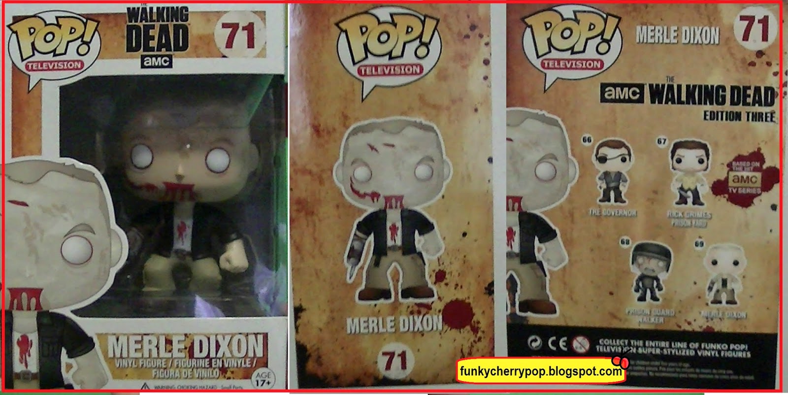 Funky Pop! Funko figures.: Merle Dixon Walker, The Walking Dead