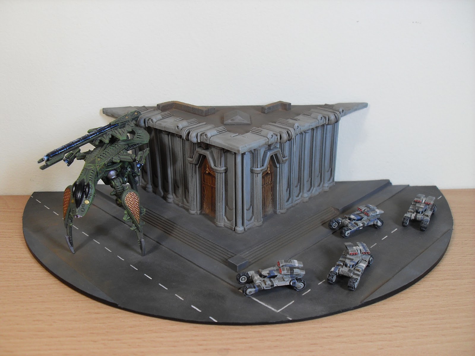 A tale of two gamers. : Dropzone Commander Diorama complete