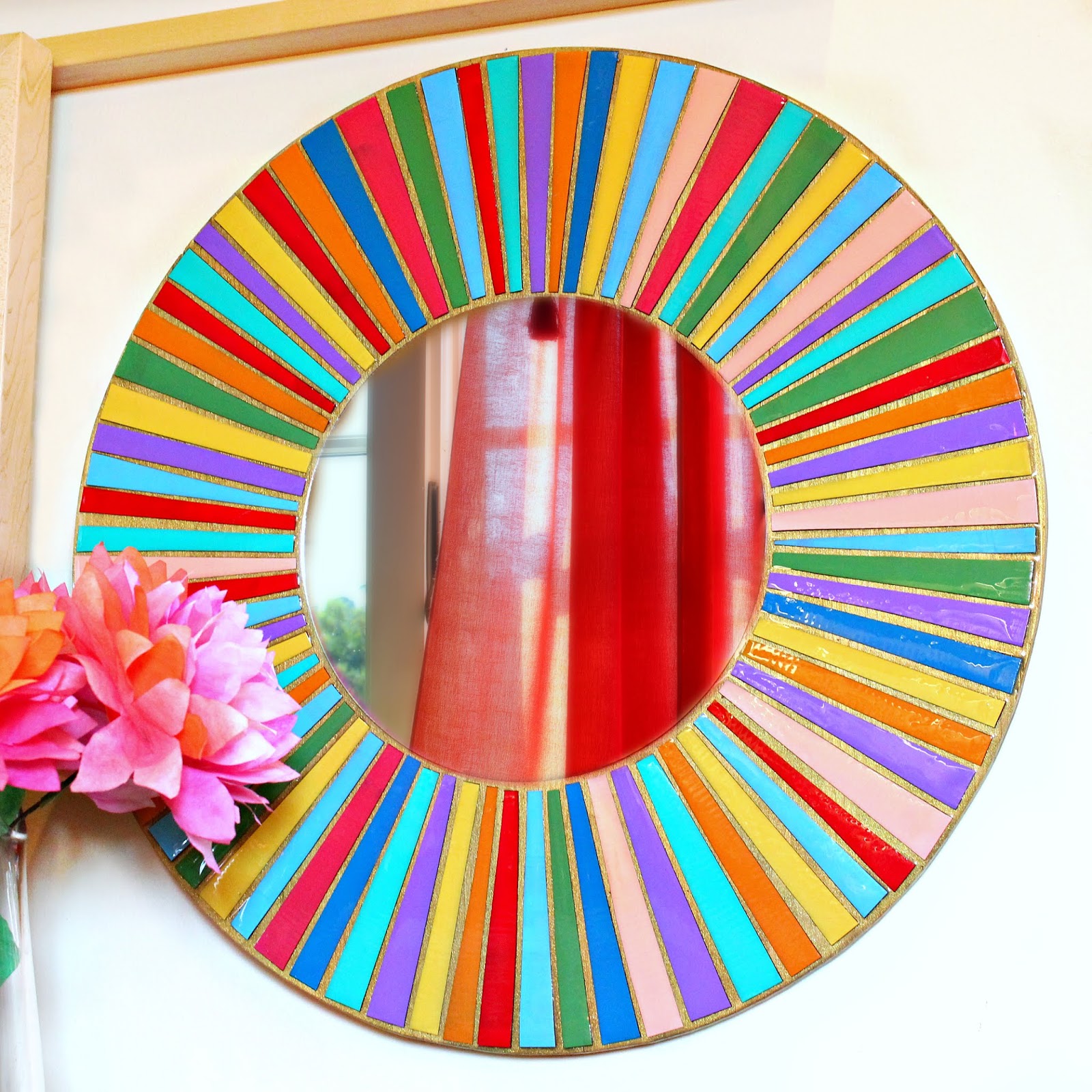 Mark Montano: Cardboard Tile Mosaic Mirror
