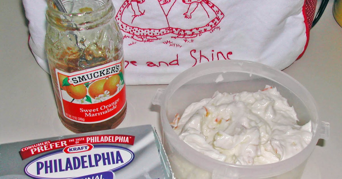 The Iowa Housewife: Orange Cream Cheese Spread