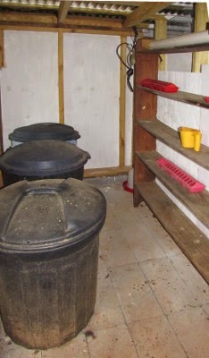 5 Acres & A Dream: New Chicken Coop: Feed & Storage Room