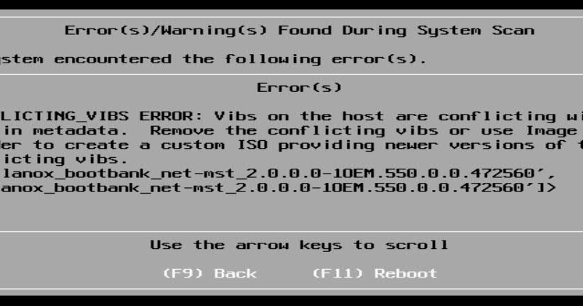 Блокнот ночного сисадмина: VMware ESXi: CONFLICTING_VIBS ERROR при ...