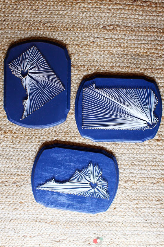 String Art in the Entryway & Kitchen