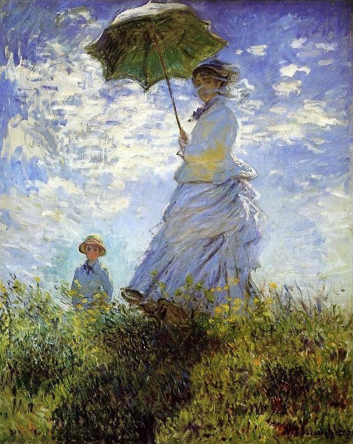 kART à voir: n°201 La Promenade (La femme à l'ombrelle) (1875)Claude Monet