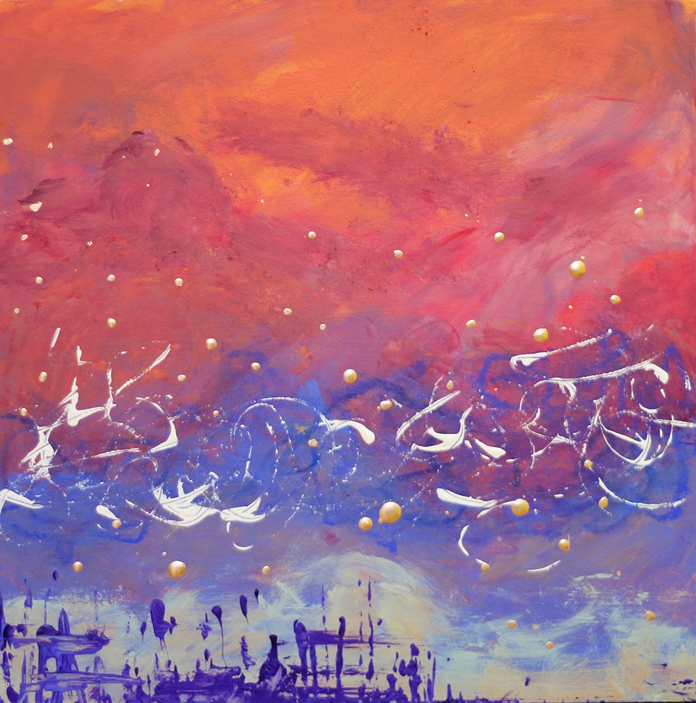 sassafras: chaos at sunset :: abstract :: mixed media