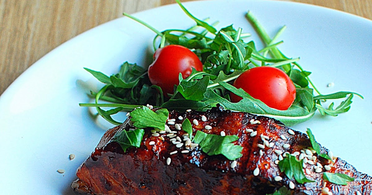 eintopf: łosoś w sosie teriyaki