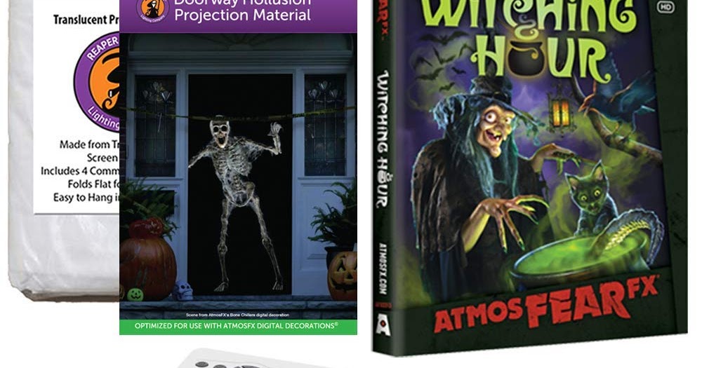 REVIEWS AND INTRODUCE: "Halloween Window Projection Kit" Includes 1200 ...