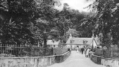 Tour Scotland: Old Photograph Toll House Bridge Of Feugh Banchory Scotland