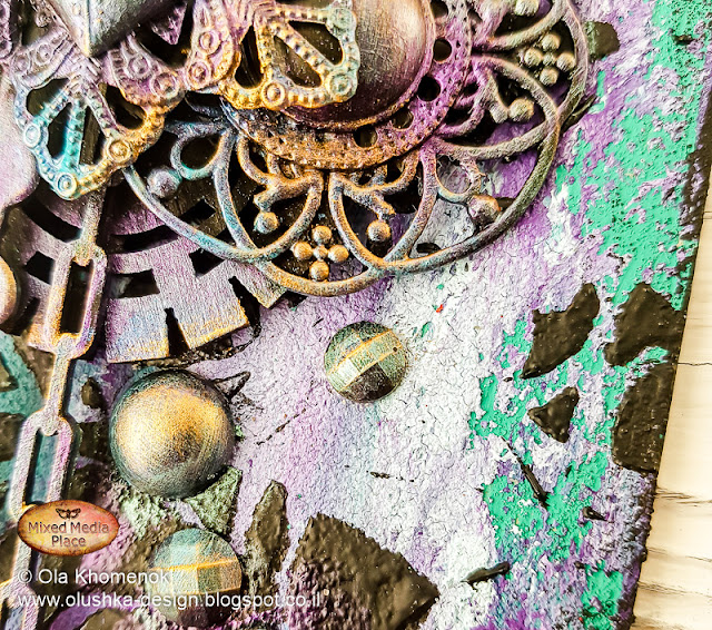 Mixed Media Place: Fantasy Rust tags by Ola Khomenok