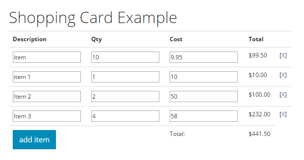 Angularjs Simple Html Cart Example Jquery 2 Dotnet 0316