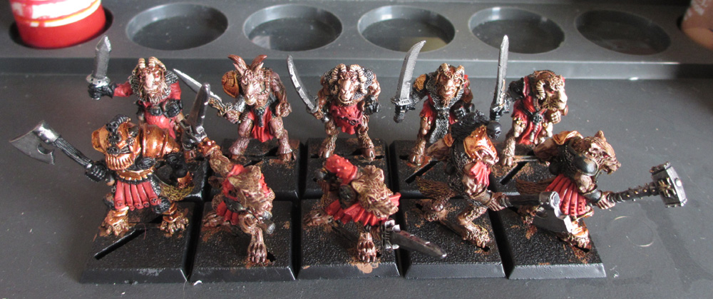 Eldritch Epistles: Beastmen unit for Oldhammer weekend