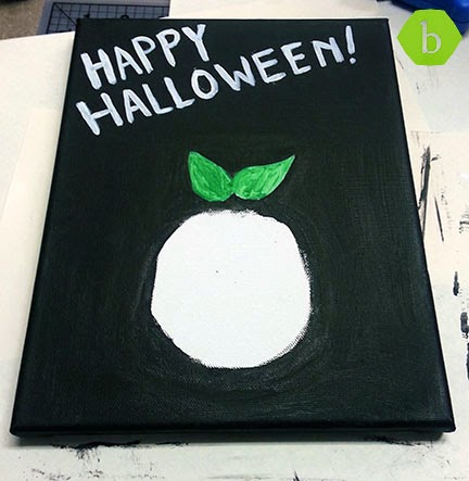 Kids Halloween Canvas Craft | Bethany Carin Design + DIY
