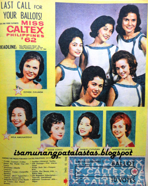 ISA MUNANG PATALASTAS: 147. MISS CALTEX 1962-1970: A Corporate Beauty ...
