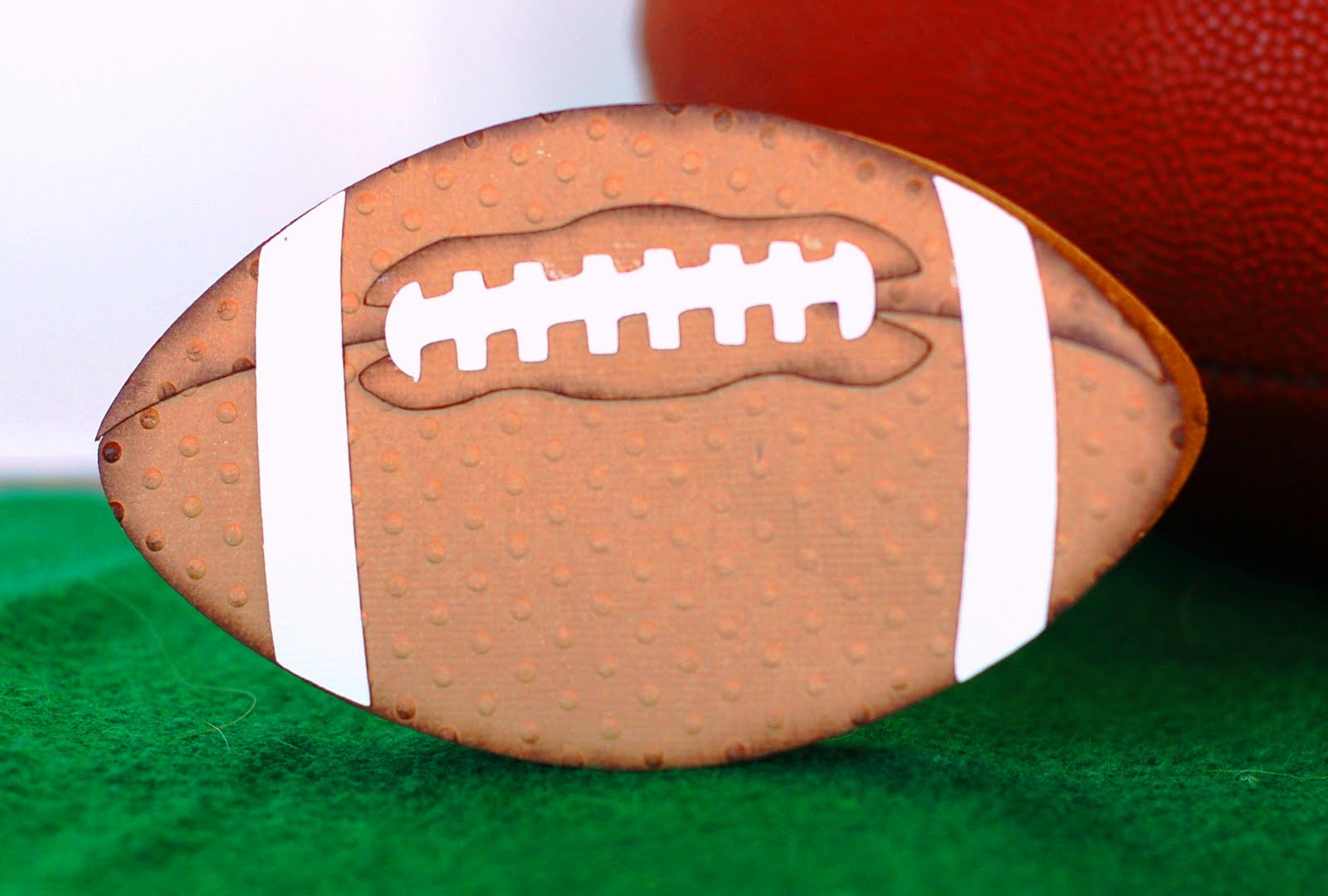 Paper Creations by Kristin: Football Shaped Card