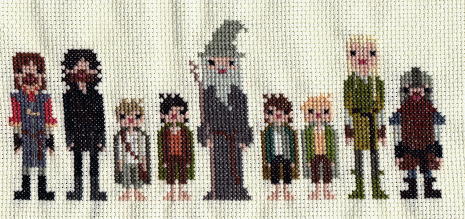 Seven Blue Orchids: Lord of the Rings Cross Stitch