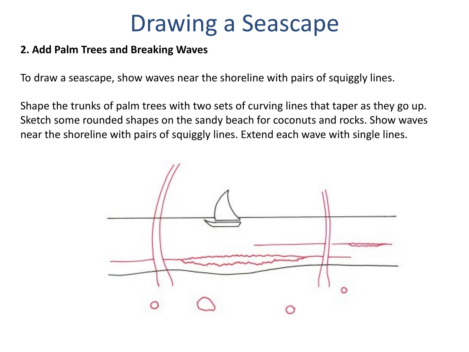 Art at Becker Middle School: 7th graders- Landscape Practice