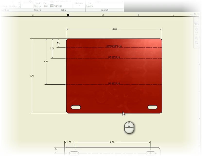 This is a fairly simple flat pattern.